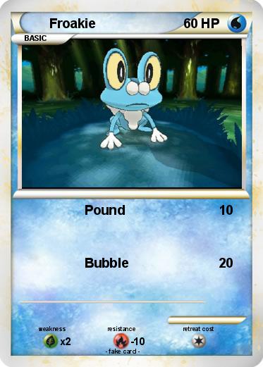 Pokémon Froakie 215 215 - Pound - My Pokemon Card