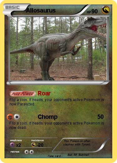 Pokémon Allosaurus 128 128 - Roar - My Pokemon Card