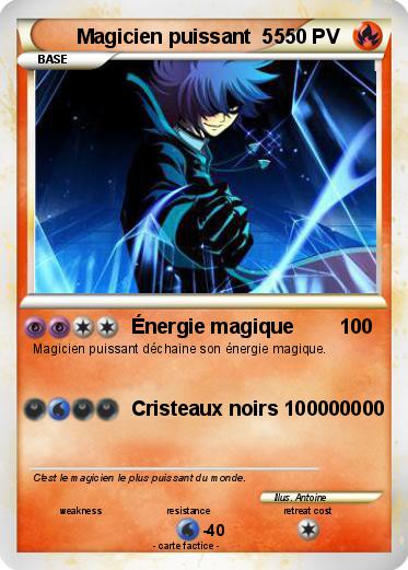 Pokémon Magicien puissant 55 55 - Énergie magique - Ma carte Pokémon