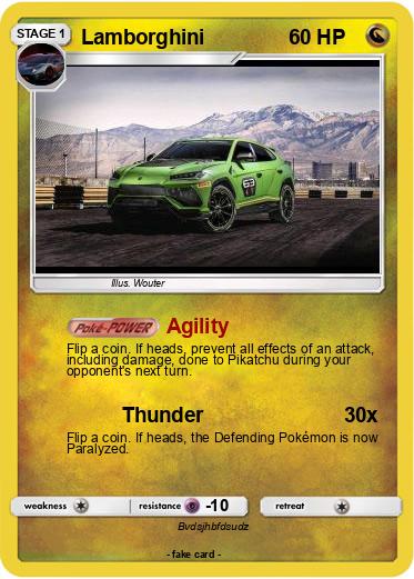 Pokémon Lamborghini 887 887 - Agility - My Pokemon Card