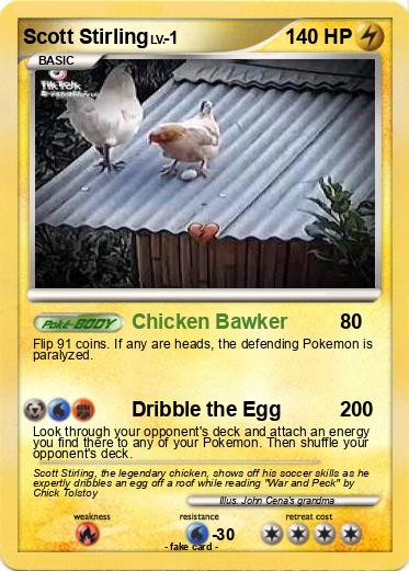 Pokémon Scott Stirling - Chicken Bawker - My Pokemon Card