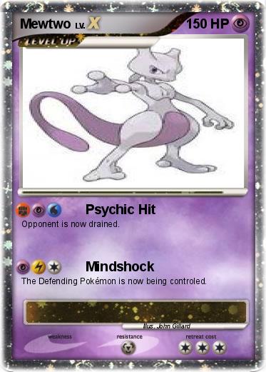 Pokémon Mewtwo 933 933 - Psychic Hit - My Pokemon Card