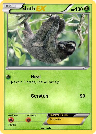 Pokémon Sloth 192 192 - Heal - My Pokemon Card