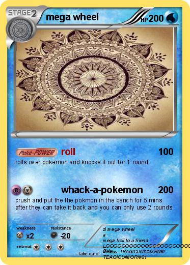 Pokémon mega wheel - roll - My Pokemon Card