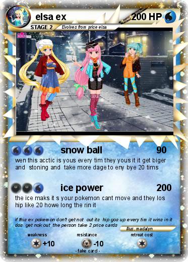 Pokémon elsa ex 22 22 - snow ball - My Pokemon Card