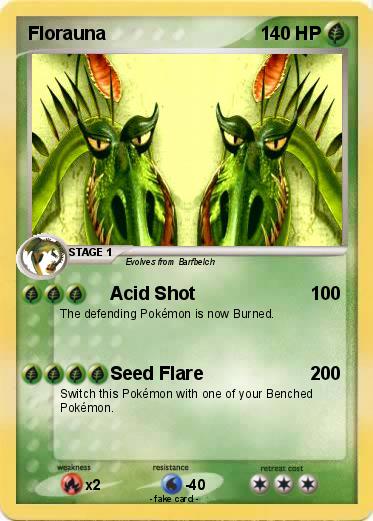 Pokémon Florauna - Acid Shot - My Pokemon Card
