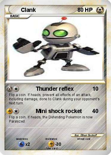 Pokémon Clank 59 59 - Thunder reflex - My Pokemon Card
