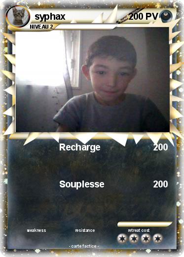 Pokémon syphax - Recharge - Ma carte Pokémon