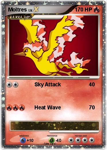 Pokémon Moltres 218 218 - Sky Attack - My Pokemon Card