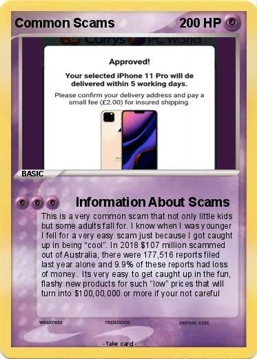 Pokémon Common Scams - Information About Scams - My Pokemon Card