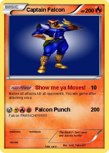 Pokémon Captain Falcon 288 288 - Show me ya Moves! - My Pokemon Card