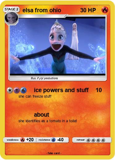 Pokémon elsa from ohio - ice powers and stuff - My Pokemon Card