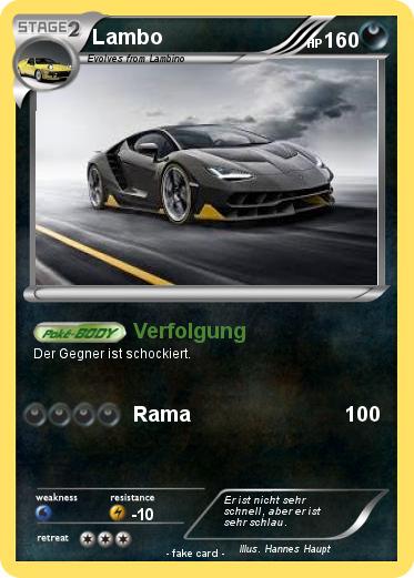 Pokémon Lambo 187 187 - Verfolgung - My Pokemon Card