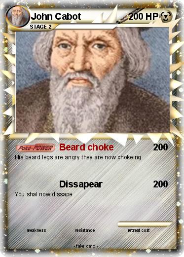 Pokémon John Cabot 118 118 - Beard choke - My Pokemon Card