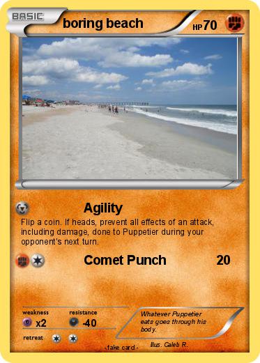 Pokémon boring beach - Agility - My Pokemon Card
