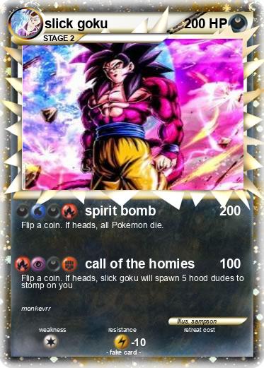 Pokémon slick goku - spirit bomb - My Pokemon Card
