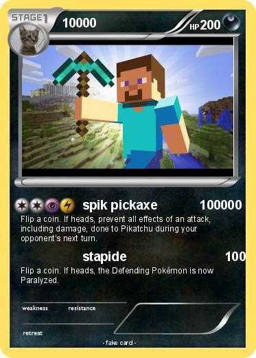 Pokémon 10000 13 13 - spik pickaxe 100000 - My Pokemon Card