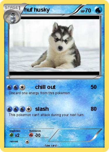 Pokémon huf husky - chill out - My Pokemon Card