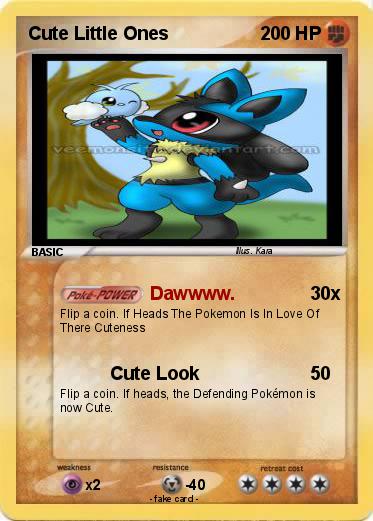 Pokémon Cute Little Ones - Dawwww. - My Pokemon Card