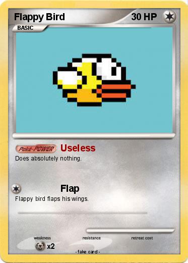 Pokémon Flappy Bird 150 150 - Useless - My Pokemon Card