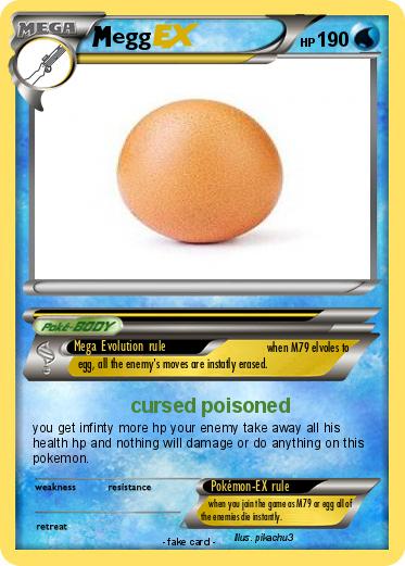 Pokémon egg 652 652 - cursed poisoned - My Pokemon Card