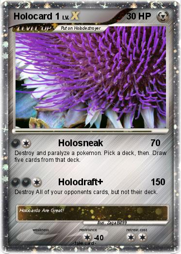 Pokémon Holocard 1 1 - Holosneak - My Pokemon Card