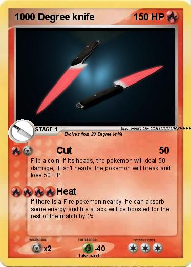 Pokémon 1000 Degree knife 3 3 - Cut - My Pokemon Card