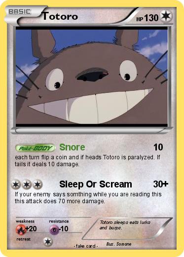 Pokémon Totoro 183 183 - Snore - My Pokemon Card