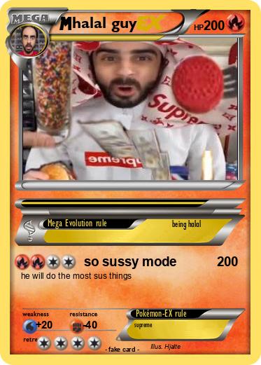 Pokémon halal guy - so sussy mode - My Pokemon Card