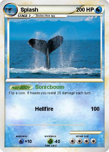 Pokémon Splash 82 82 - Sonicboom - My Pokemon Card