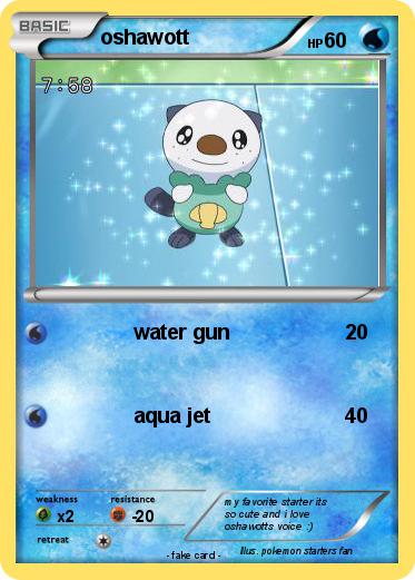 Pokémon oshawott 1083 1083 - water gun - My Pokemon Card