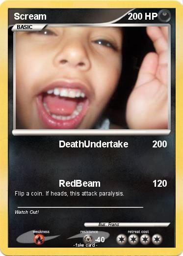 Pokémon Scream 348 348 - DeathUndertake - My Pokemon Card
