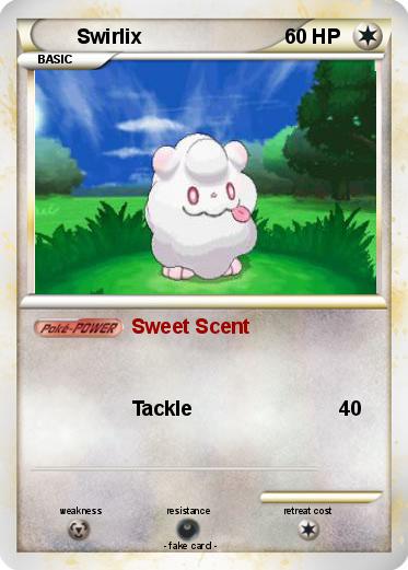 Pokémon Swirlix 16 16 - Sweet Scent - My Pokemon Card