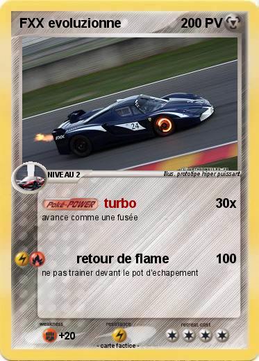 Pokémon FXX evoluzionne - turbo - Ma carte Pokémon