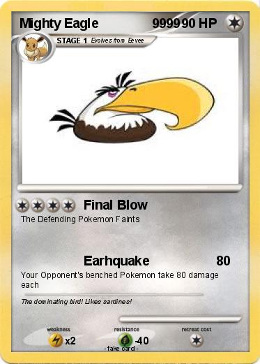 Pokémon Mighty Eagle 9999 9999 - Final Blow - My Pokemon Card