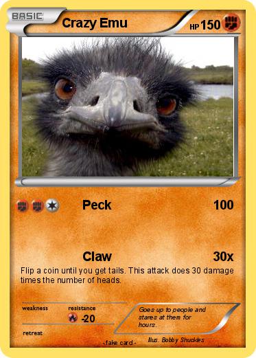 Pokémon Crazy Emu - Peck - My Pokemon Card