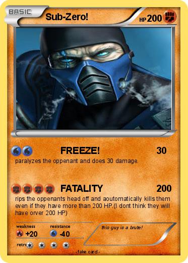 Pokémon Sub Zero 291 291 - FREEZE! - My Pokemon Card