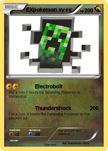 Pokémon EXpokemon xy ex - Electrobolt - My Pokemon Card