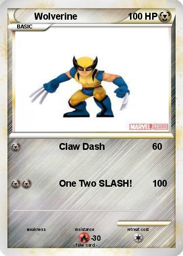 Pokémon Wolverine 354 354 - Claw Dash - My Pokemon Card
