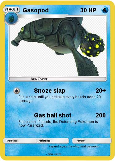 Pokémon Gasopod 1 1 - Snoze slap - My Pokemon Card