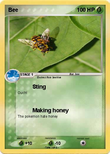 Pokémon Bee 256 256 - Sting - My Pokemon Card