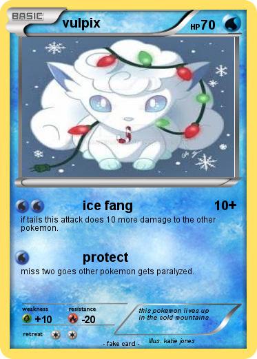 Pokémon vulpix 362 362 - ice fang - My Pokemon Card