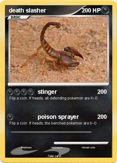 Pokémon death slasher - stinger - My Pokemon Card