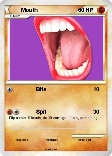Pokémon Mouth 24 24 - Bite - My Pokemon Card