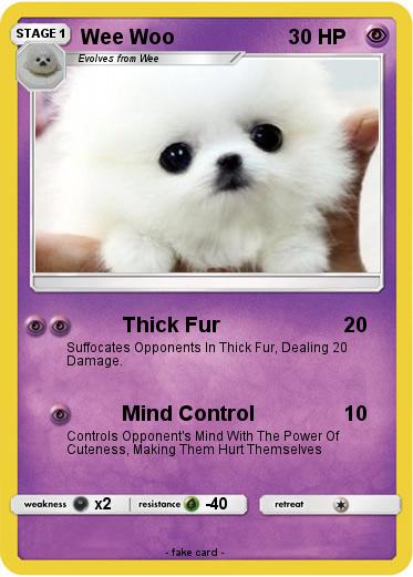 Pokémon Wee Woo 1 1 - Thick Fur - My Pokemon Card