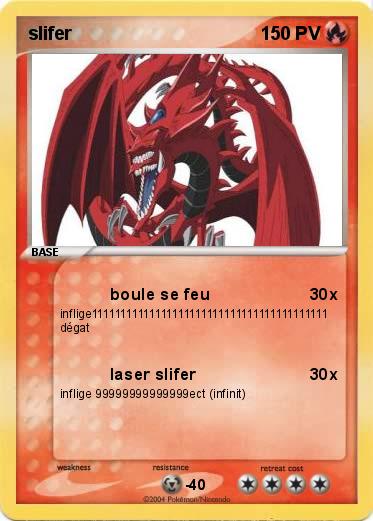 Pokémon slifer 21 21 - boule se feu - Ma carte Pokémon