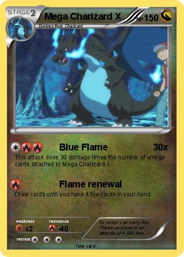 Pokémon Mega Charizard X 199 199 - Blue Flame - My Pokemon Card