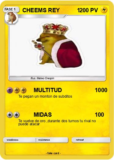 Pokémon CHEEMS REY 1 1 - MULTITUD 1000 - Mi carta pokémon