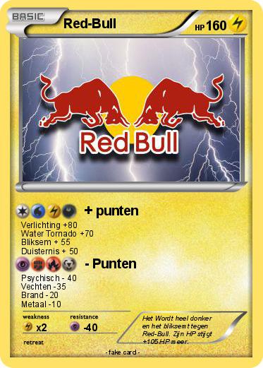 Pokémon Red Bull 116 116 - + punten - My Pokemon Card