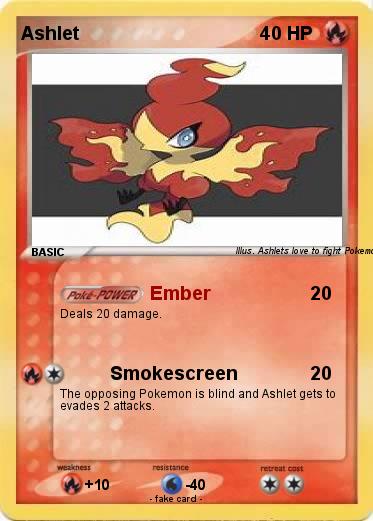 Pokémon Ashlet 4 4 - Ember - My Pokemon Card
